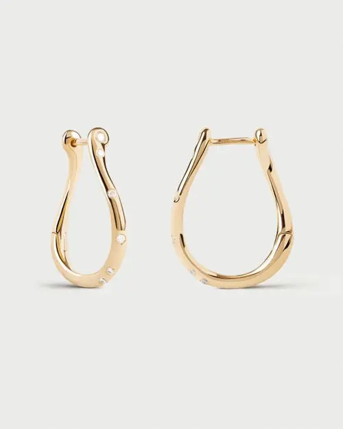 PDPAOLA Air Mini Hoop Earrings - Gold