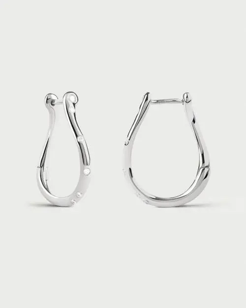 PDPAOLA Air Mini Hoops - Silver