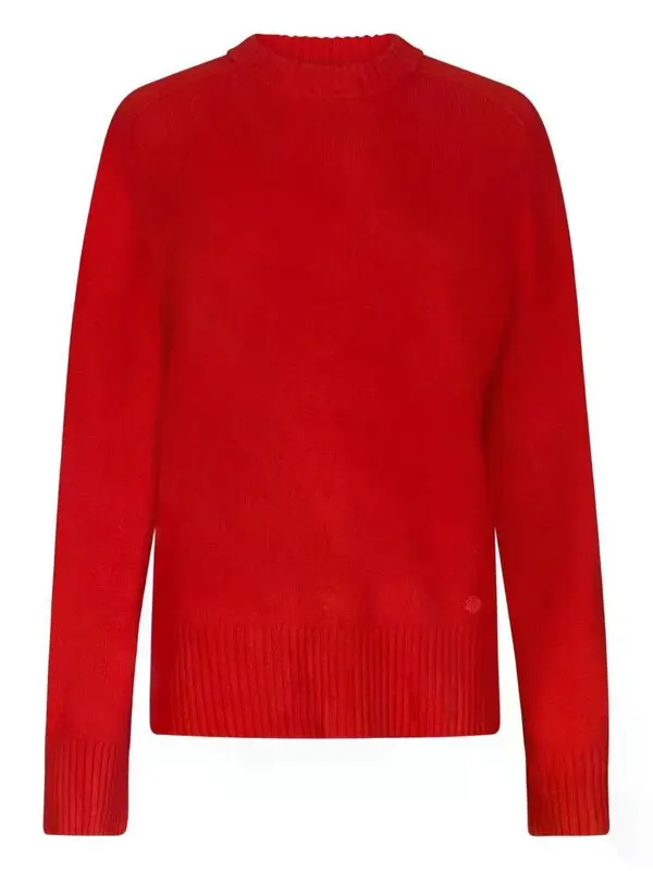 Loulou De Saison Drop Shoulder Ribbed Sweater - Red