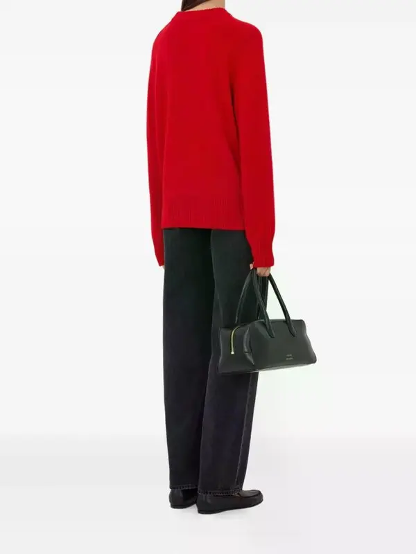 Loulou De Saison Drop Shoulder Ribbed Sweater - Red