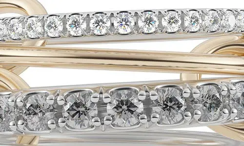 SPINELLI KILCOLLIN Arla Linked Diamond Ring - Silver