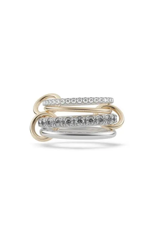 SPINELLI KILCOLLIN Arla Linked Diamond Rings - Silver