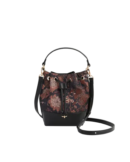 FABLE ENGLAND Deco Bloom Bucket Bag - Black