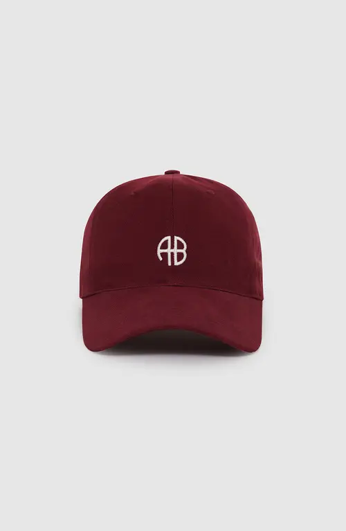 ANINE BING Jeremy Baseball Cap - Ab/cabernet