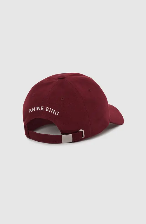 ANINE BING Jeremy Baseball Cap - Ab/cabernet