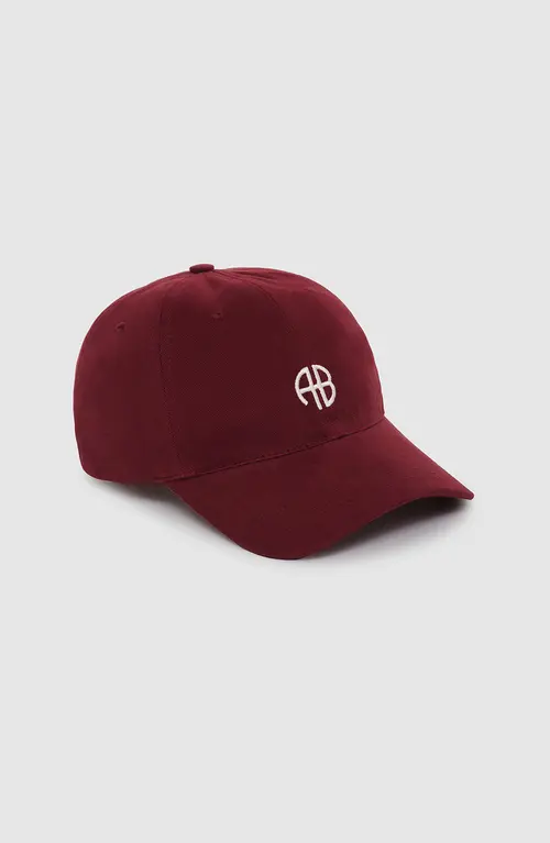 ANINE BING Jeremy Baseball Cap - Ab/cabernet