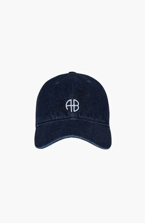 ANINE BING Jeremy Baseball Cap - Ink Blue