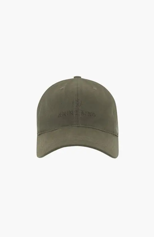 ANINE BING Jeremy Baseball Cap - Sage