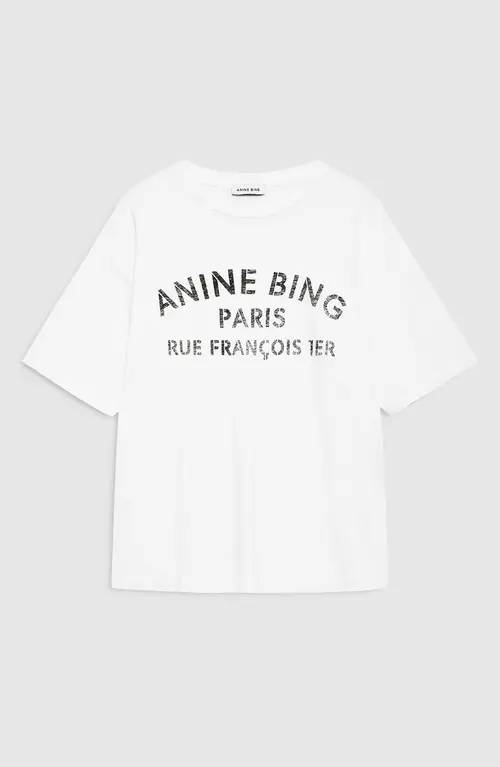 ANINE BING Cohen Tee T-shirt - Ivory