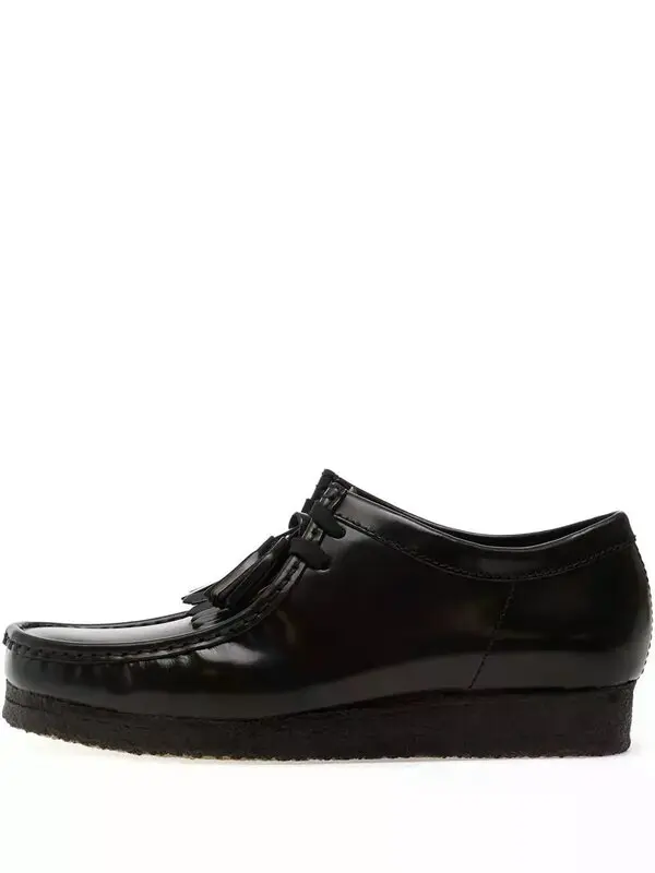 Clarks Wallabee Derby Shoes - Black