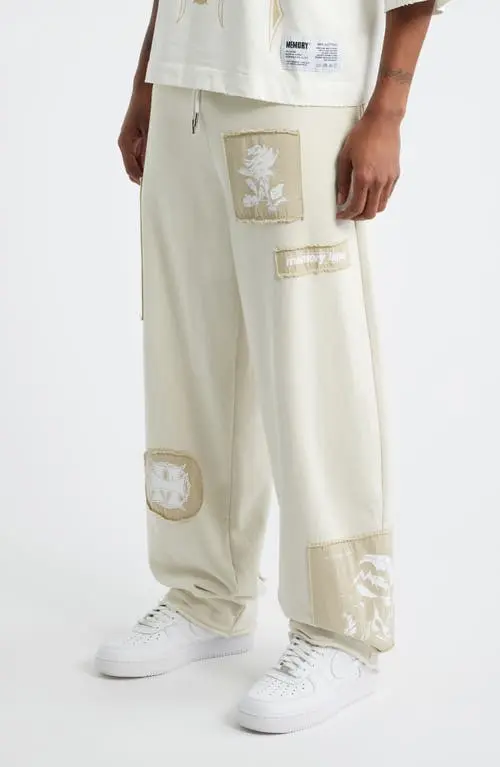 MEMORY LANE Patch Flyer Drawstring Sweatpants