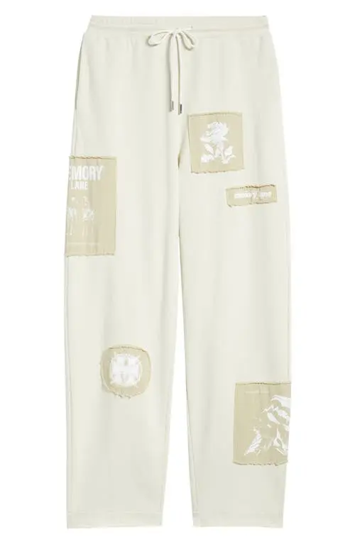 MEMORY LANE Patch Flyer Drawstring Sweatpants
