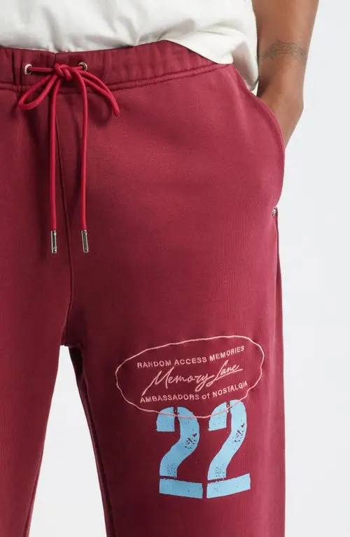 MEMORY LANE Stencil Logo Sweatpants