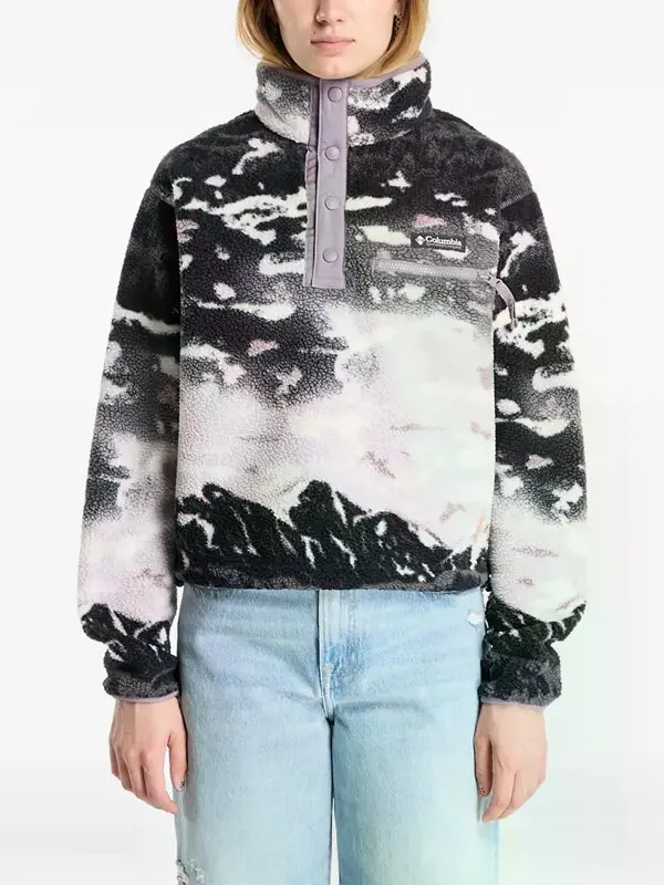 Columbia Helvetia™ Ii Printed Cropped Sweater - Black