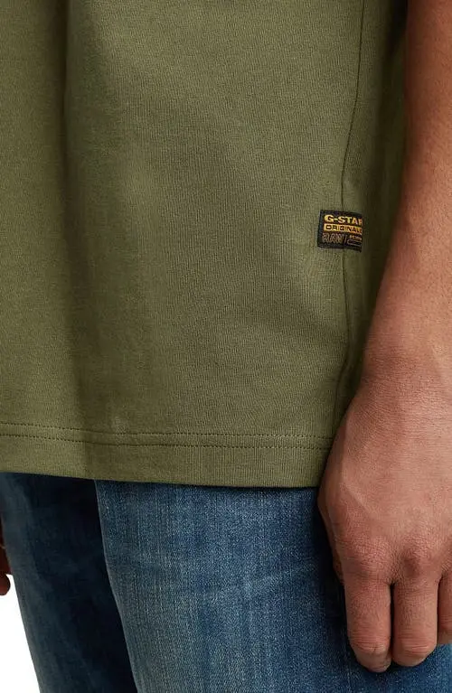G-star Raw Felt Logo Organic Cotton Graphic T-shirt - Shadow Olive