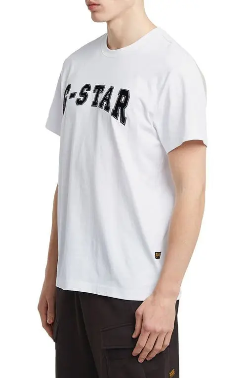 G-star Raw Felt Logo Organic Cotton T-shirt - White