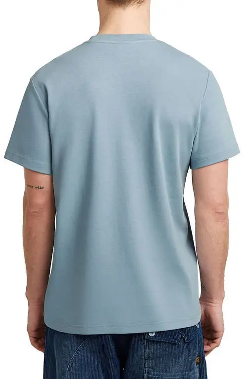 G-star Raw Script Organic Cotton Graphic T-shirt - Ash Blue