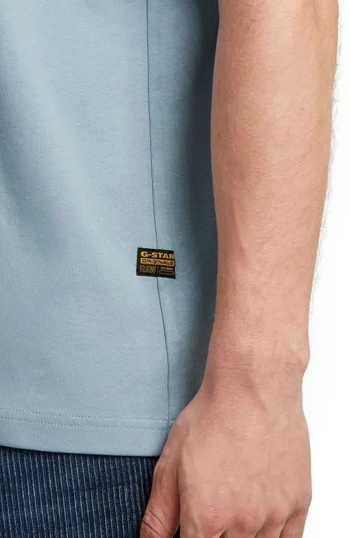 G-star Raw Script Organic Cotton Graphic T-shirt - Ash Blue