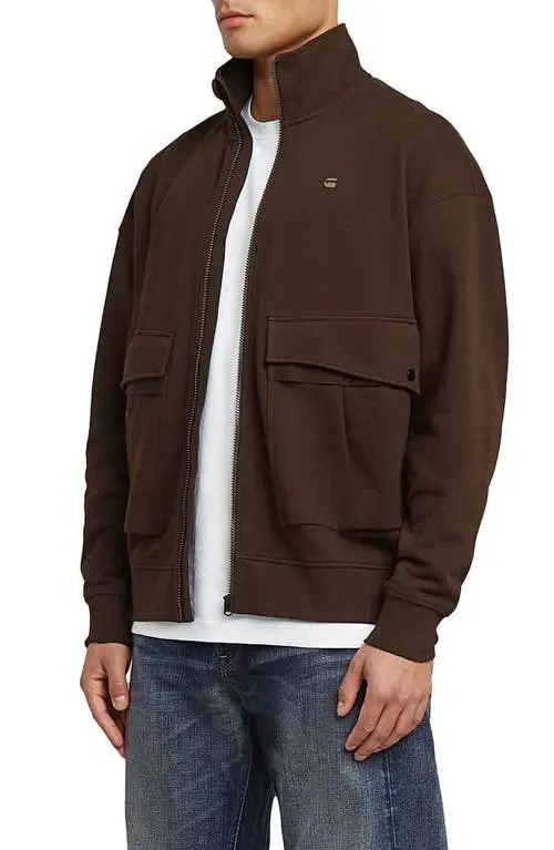 G-star Raw Rovic Zip-up Sweatshirt - Deep Brown
