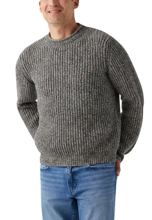 Robert Talbott Spencer Cashmere Blend Rollneck Sweater - Grey Melange