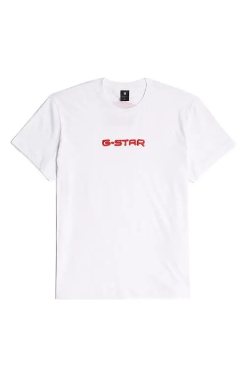 G-star Raw Gel Print Organic Cotton T-shirt - White