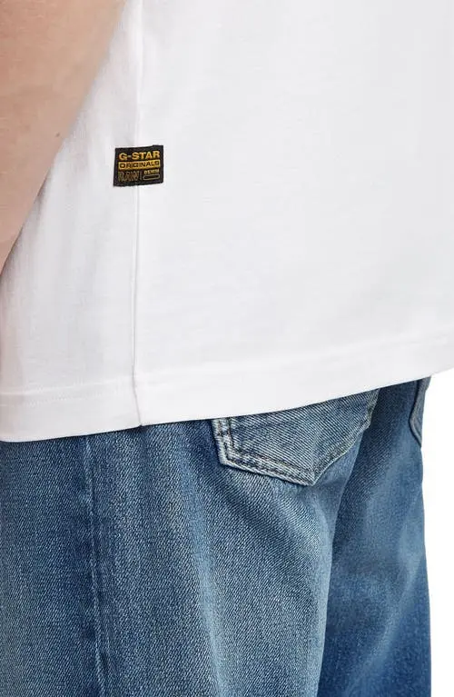 G-star Raw Gel Print Organic Cotton T-shirt - White