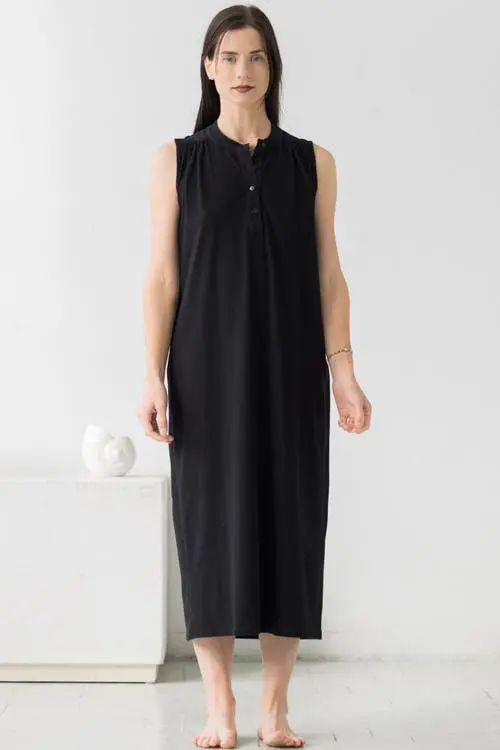 SALUA The Aisha Cotton Day To Night Dress - Black