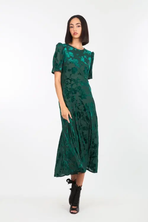 SUPER NATURAL BY SECRET MISSION Fran Burnout Velvet Dress