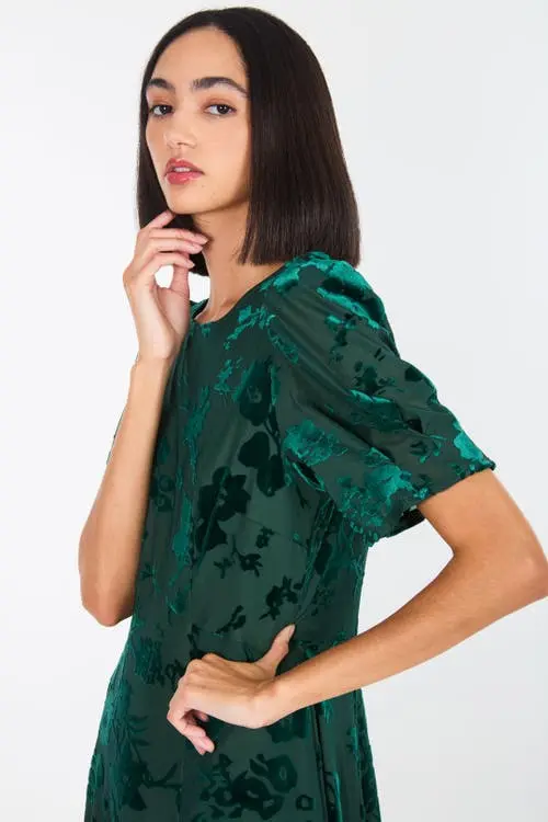 SUPER NATURAL BY SECRET MISSION Fran Burnout Velvet Dress