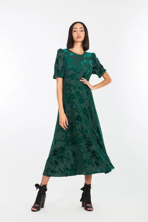 SUPER NATURAL BY SECRET MISSION Fran Burnout Velvet Dress