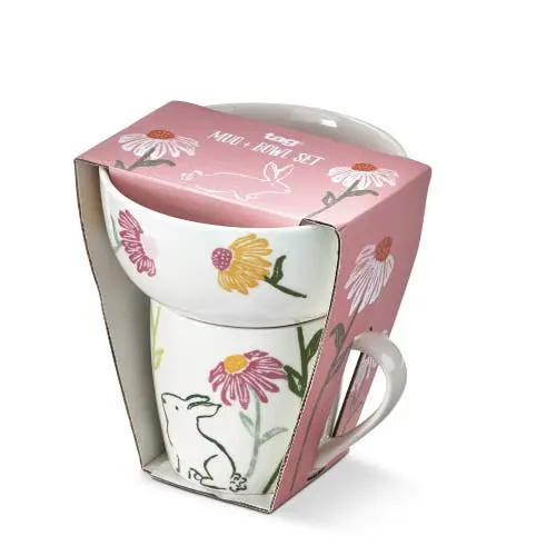 TAG Easter Bunny Mug And Bowl Setcolorful Bone China Drinkware