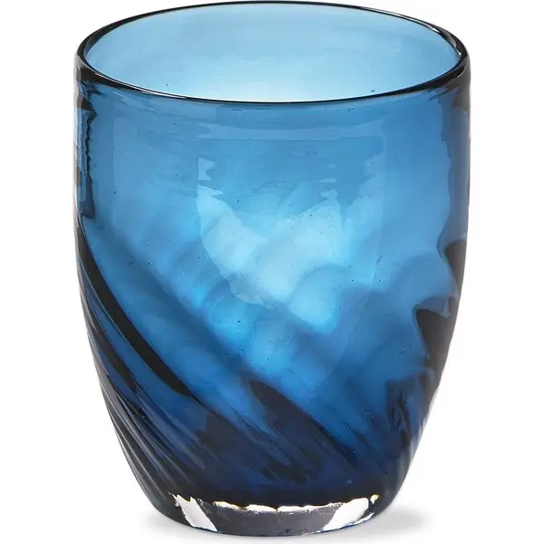 TAG Optic Denim Beverage Glassware For Parties And Events - Blue