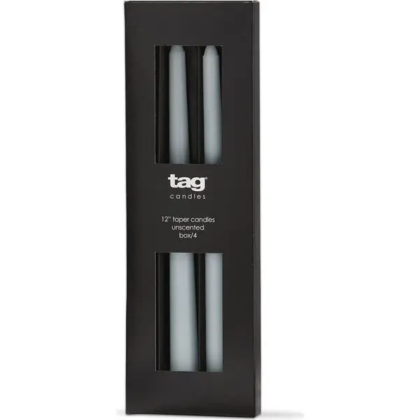 TAG Color Studio Traditional Taper Candles Light Set Of 4 - Blue