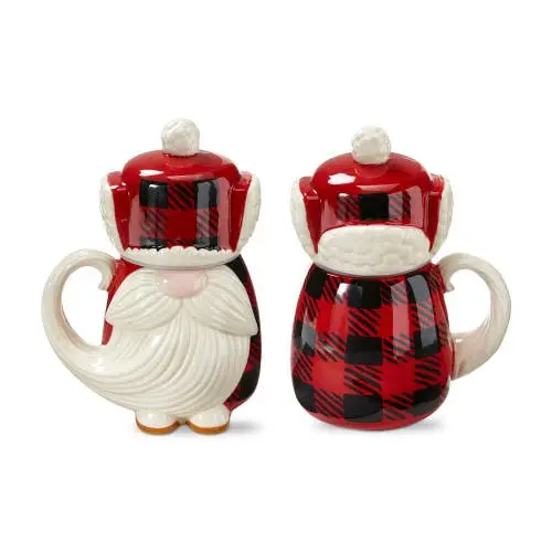 TAG Lars Gnome Lidded Mug Ceramic Drinkware For Christmas