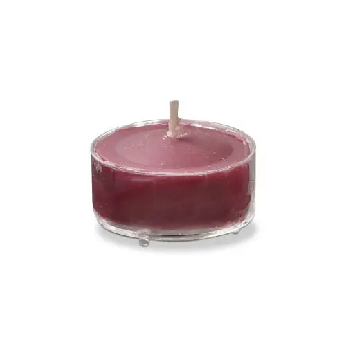 TAG Color Studio Tealight Candles Set Of Eight Plum Paraffin Wax - Purple
