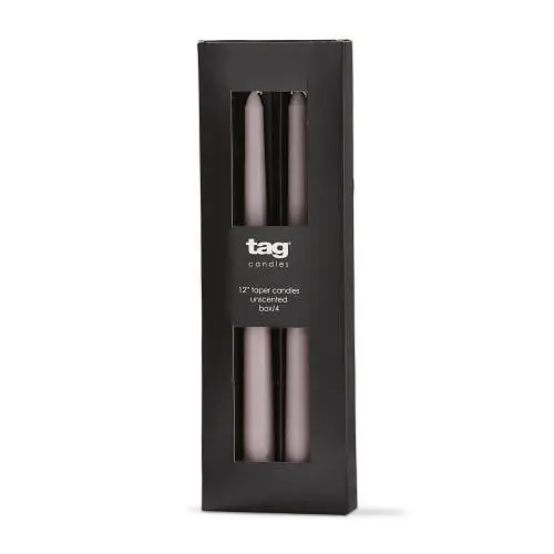 TAG Color Studio Traditional Taper Unscented Candle Set Lavender - Purple