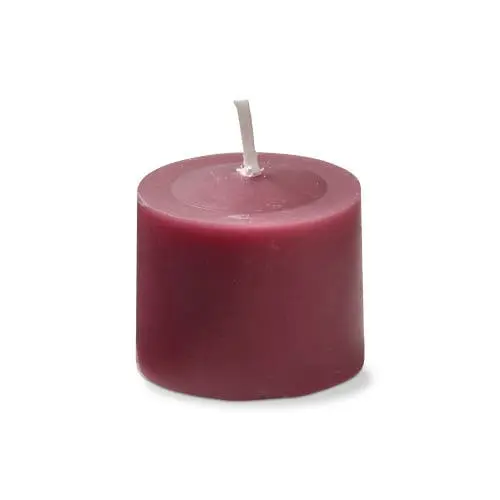 TAG Color Studio Plum Votive Candles Set Of 12 Smokeless Wax - Purple