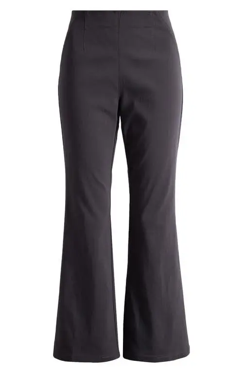 NIC+ZOE Berkeley Wonderstretch Slim Ankle Flare Pants - Charcoal