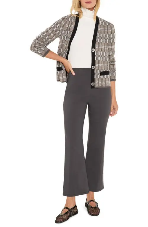 NIC+ZOE Berkeley Wonderstretch Slim Ankle Flare Pants - Charcoal