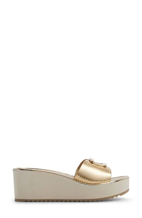 Aldo Platform Wedge Slide Sandal
