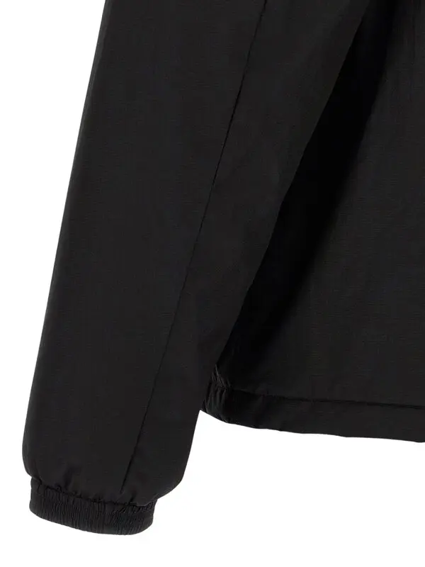C.P. COMPANY Bottoned Shirt Jacket With Print And Drawstring Hem