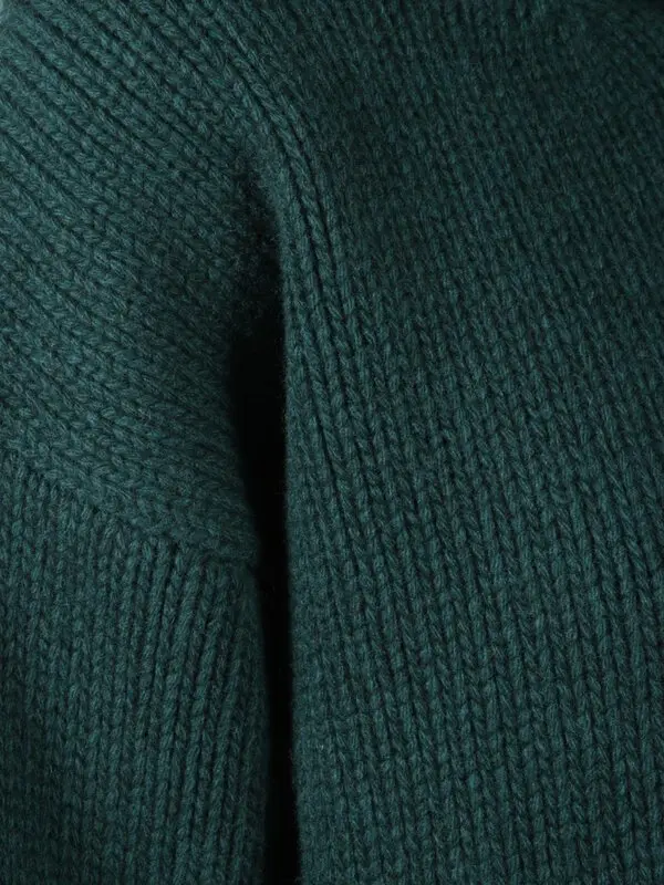 JUCCA Oversized Turtleneck Jumper - Green