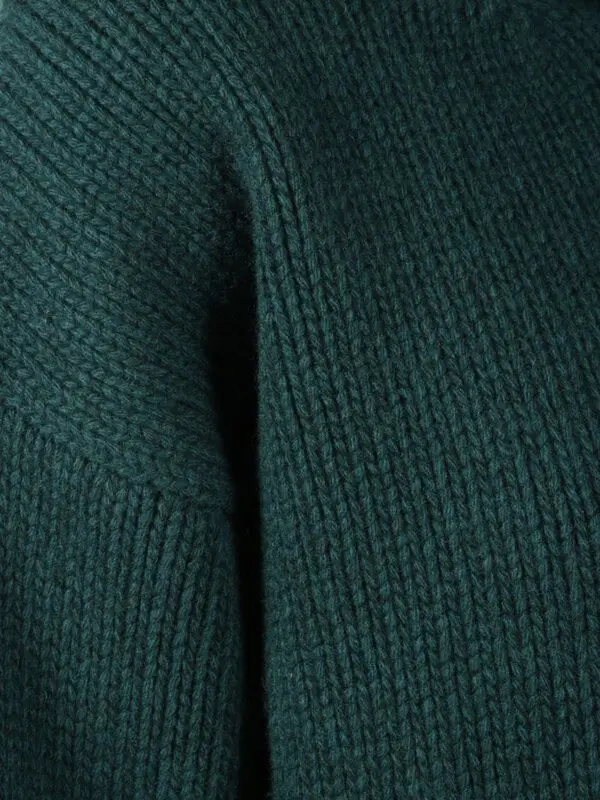 JUCCA Oversized Turtleneck Jumper - Green