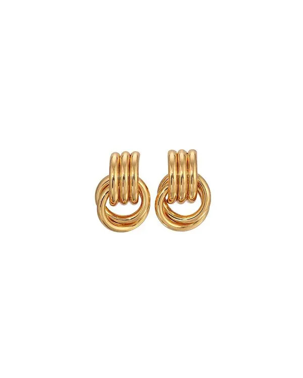 HEAVEN MAYHEM Double Knot Earrings - Gold