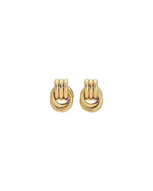 HEAVEN MAYHEM Baby Knot Earrings - Gold