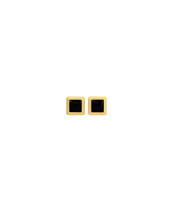 HEAVEN MAYHEM Archer Stud Earrings - Black/gold