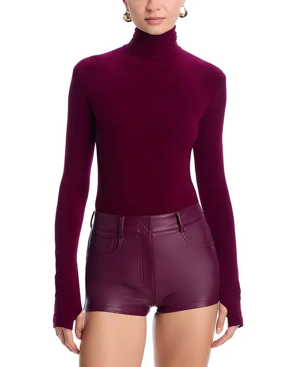 Norma Kamali Turtleneck Thumb Hole Top
