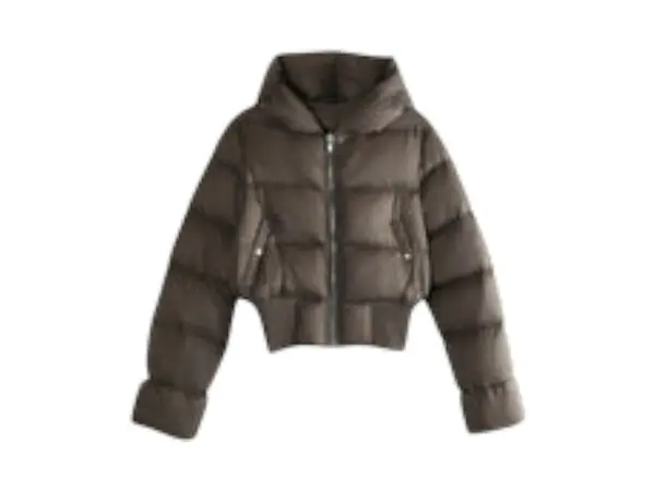 Rick Owens Giacca Piumino Hooded Jacket - Darkdust