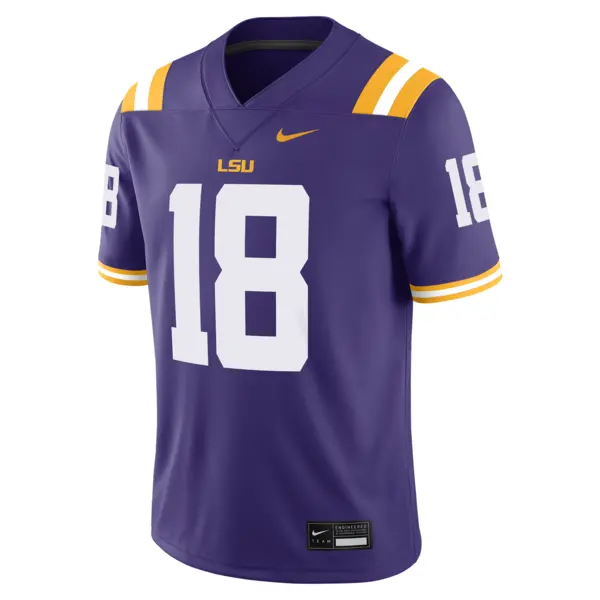 Nike Garrett Nussmeier Lsu Dri-fit College Nil Game Jersey - Purple