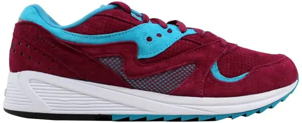 Saucony Originals Grid 8000 Premium Sneaker - Merlot